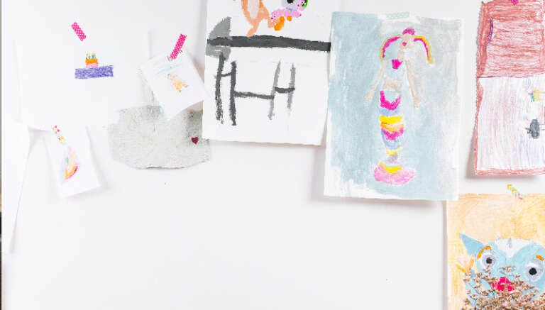 DIY wall decor with my kids’ drawings — Comfort Works Blog